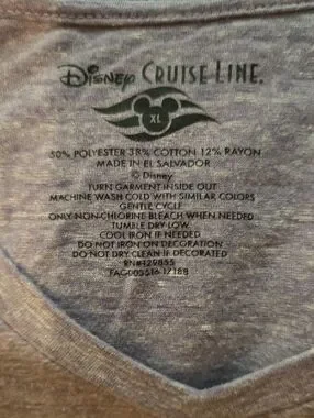 Disney | Tops | Disney Cruise Line Heather Lavender Crewneck Tee With ...